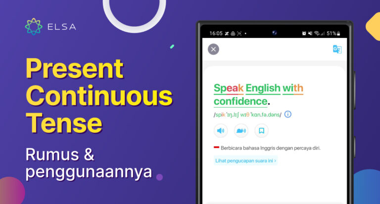Present Continuous Tense: Rumus & penggunaannya