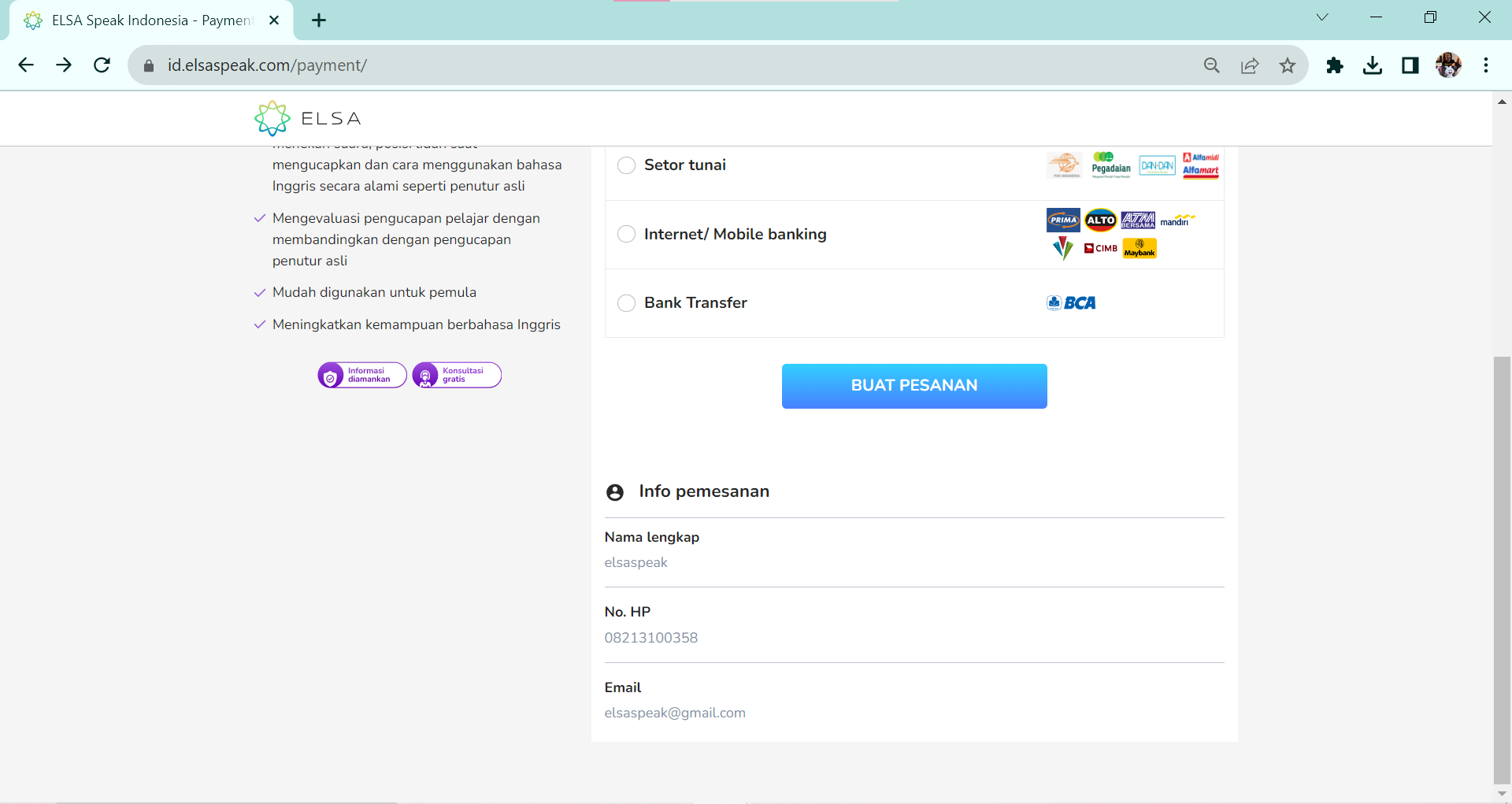 ELSA Premium – Paket pembelajaran bahasa Inggris tercanggih