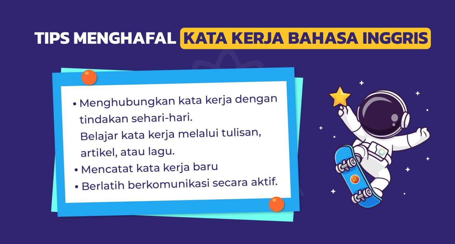 50 contoh kata kerja dalam bahasa Inggris yang paling umum!