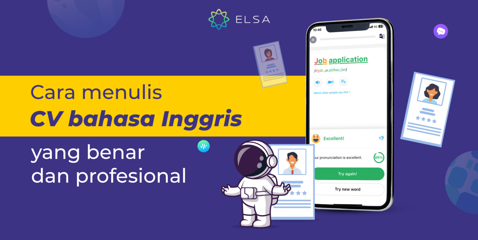 Cara menulis CV bahasa Inggris yang benar dan profesional