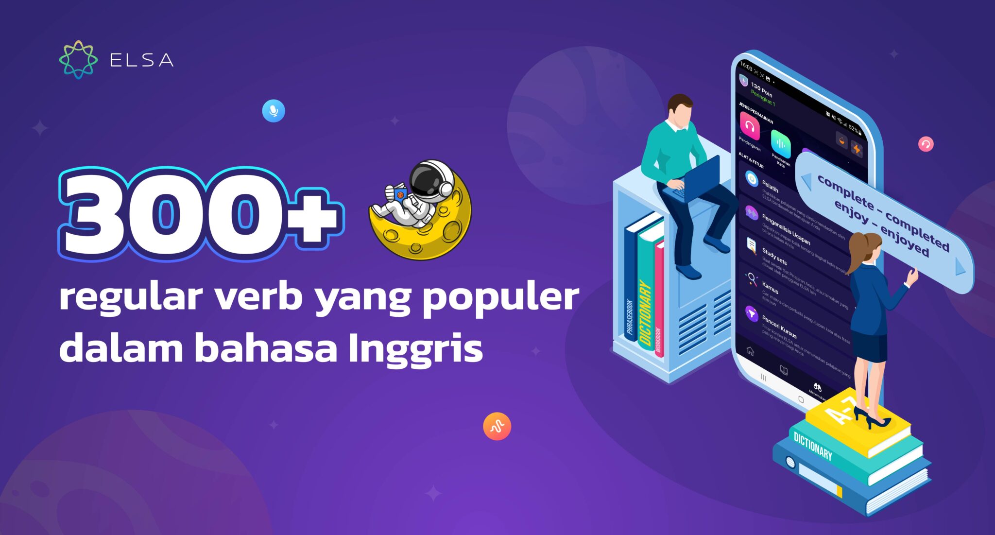 300+ regular verb yang populer dalam bahasa Inggris