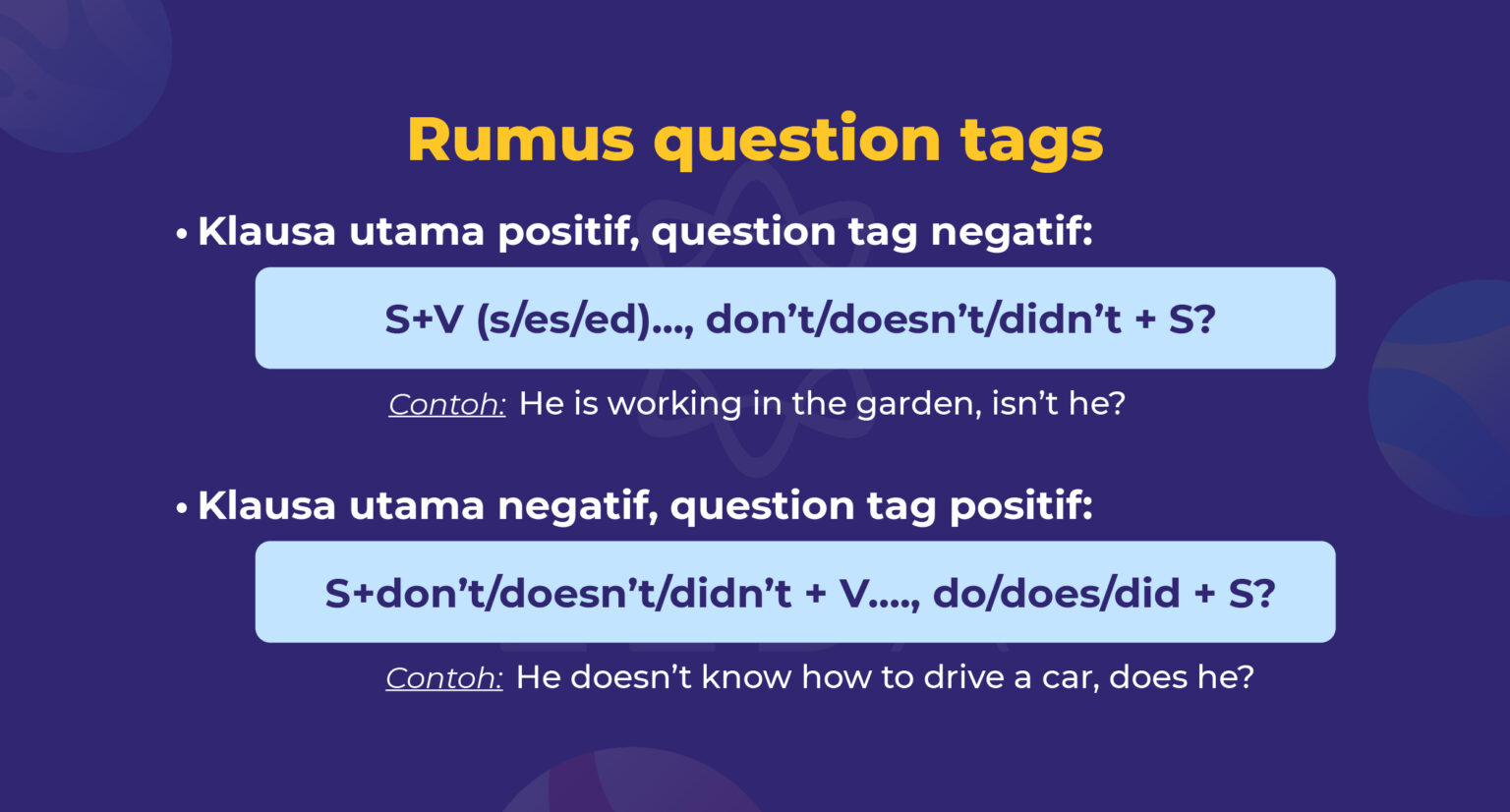 Question tags: Pengertian, Rumus, Penggunaan