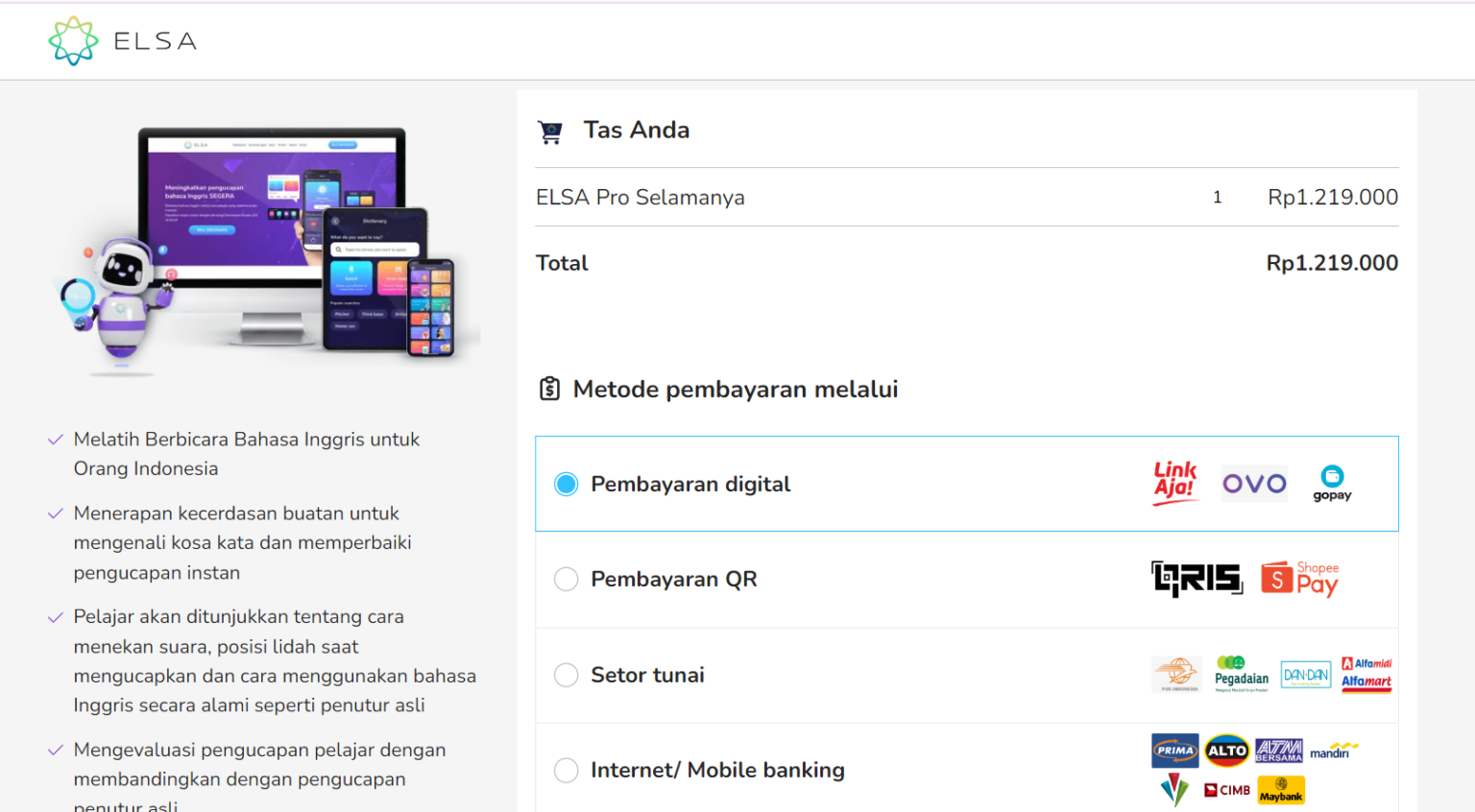 Perbandingan ELSA Speak free vs ELSA Pro berbayar
