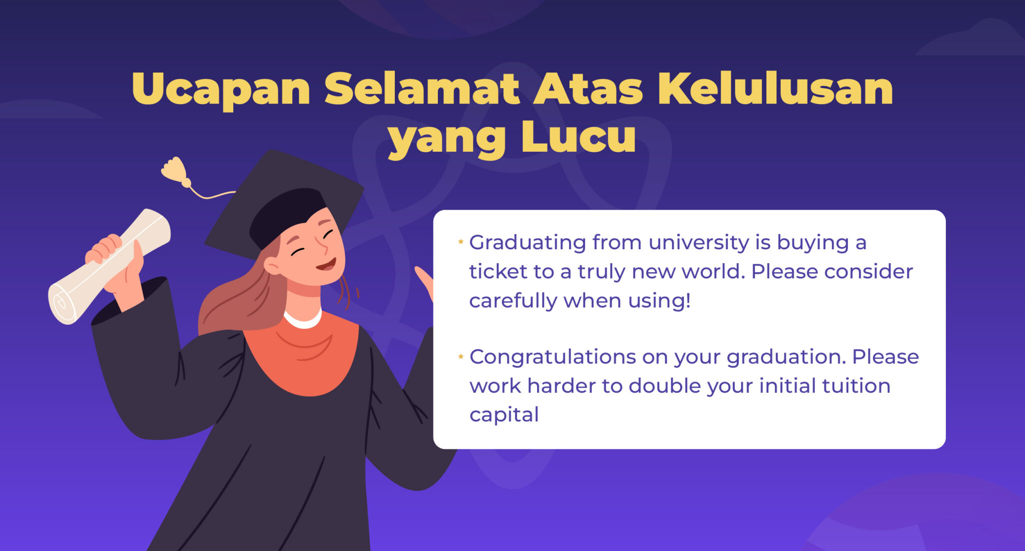 35 Ucapan Happy Graduation bermakna dalam Bahasa Inggris