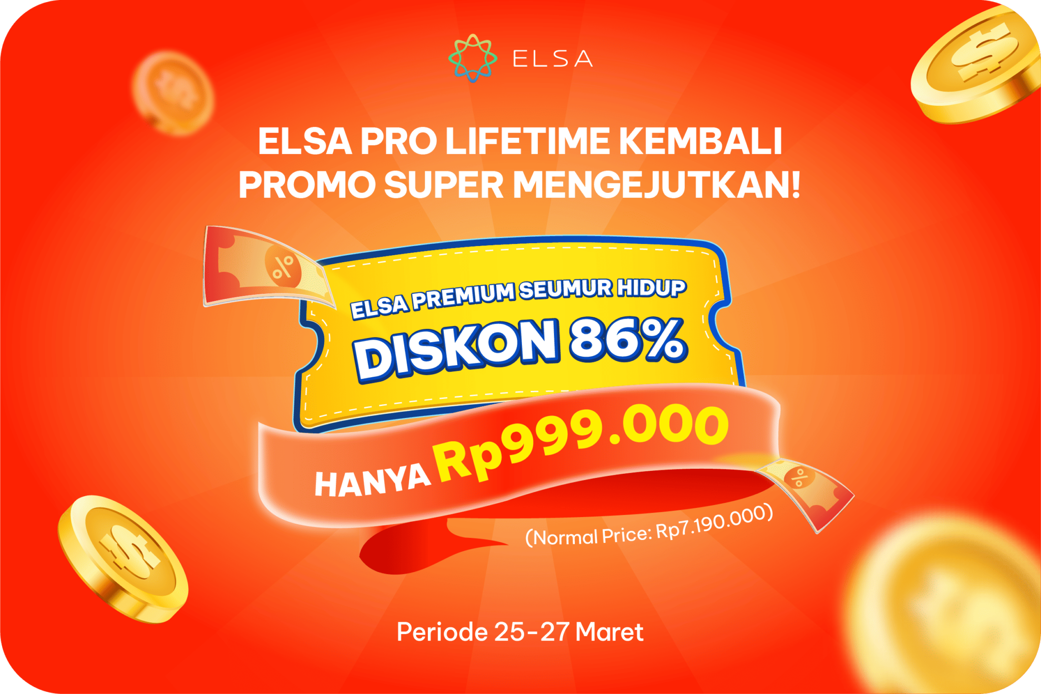 ELSA Pro Seumur Hidup Versi 2025 Resmi Dibuka – Diskon 58%!