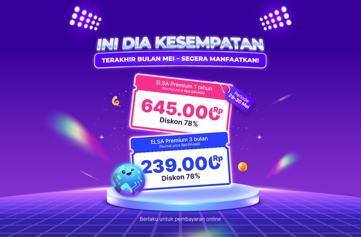 Konsekuensi belajar sama/berbagi akun ELSA Speak