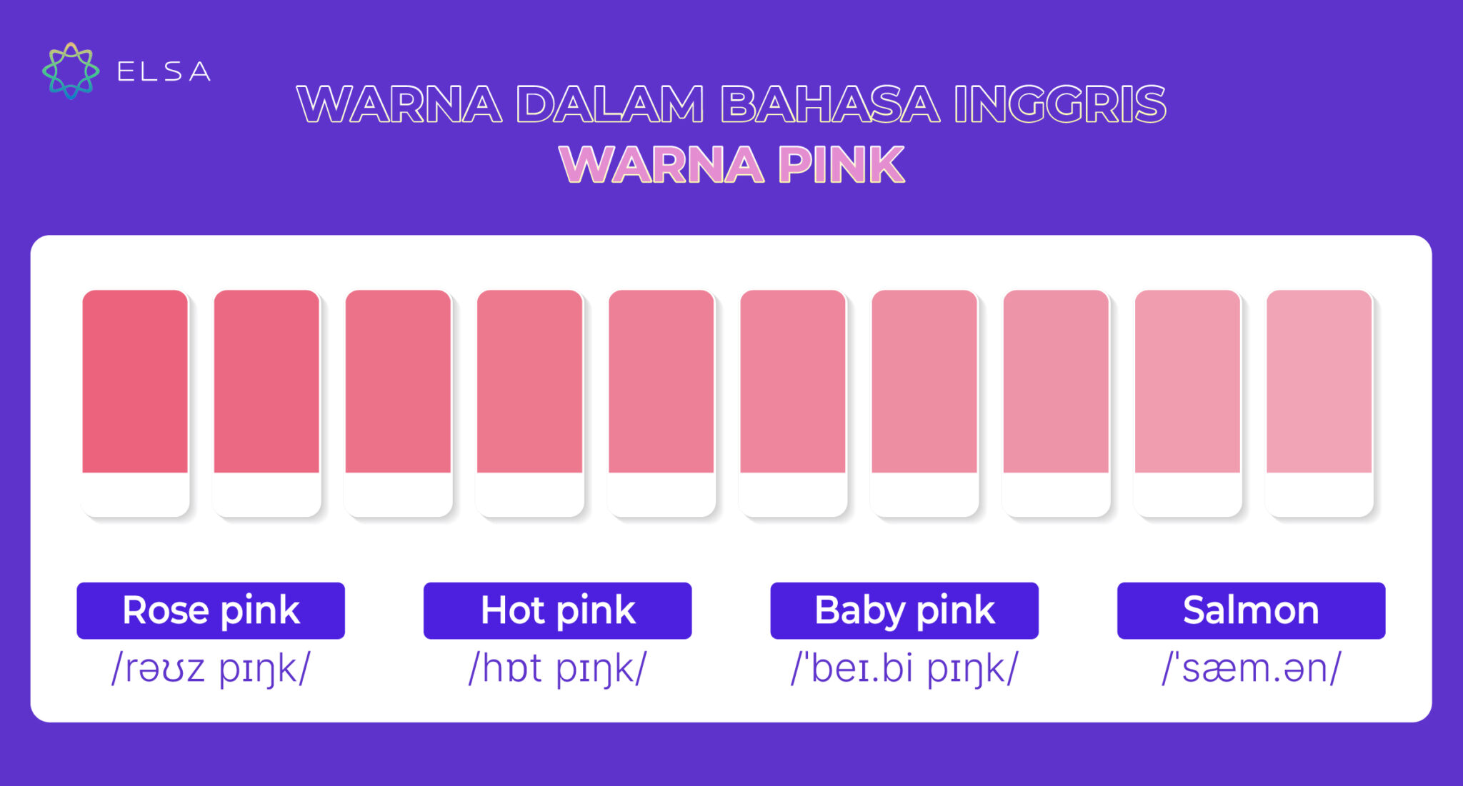 Kumpulan 100+ Nama warna dalam Bahasa Inggris yang mudah diingat